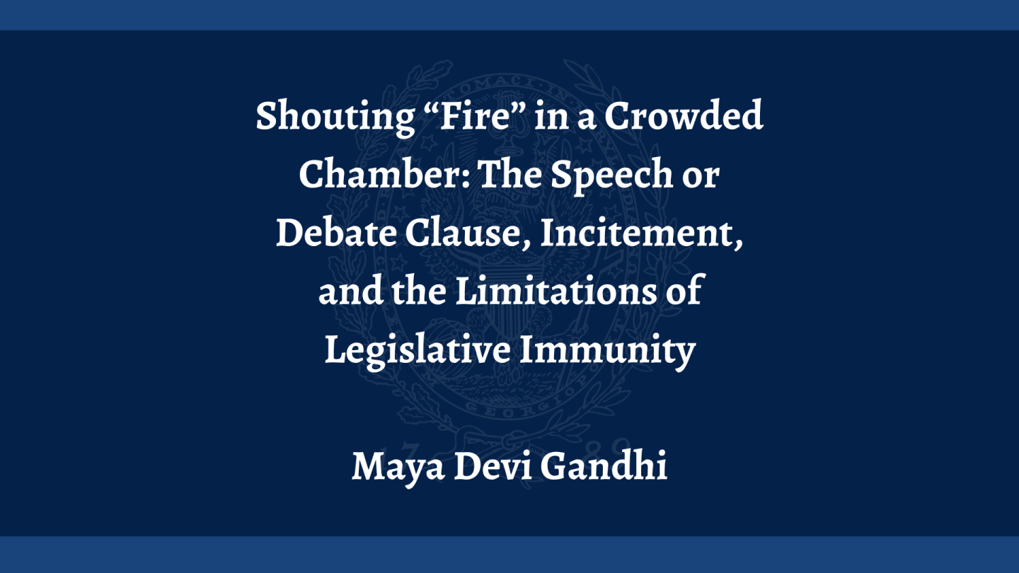 Behind the Note | Georgetown Law Journal | Georgetown Law