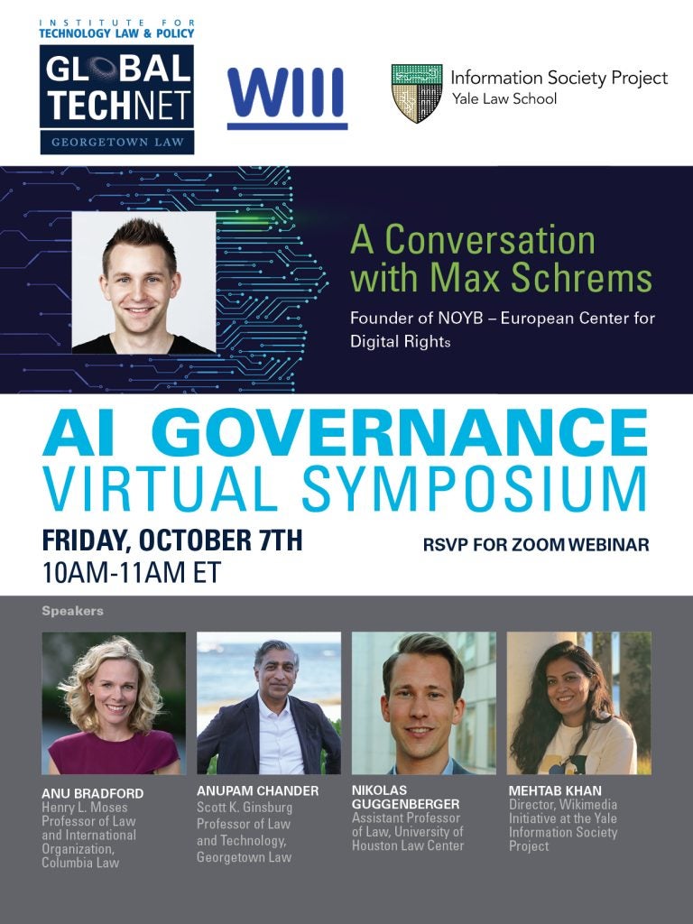 AI Governance Series: A Conversation With Max Schrems | Institute for ...