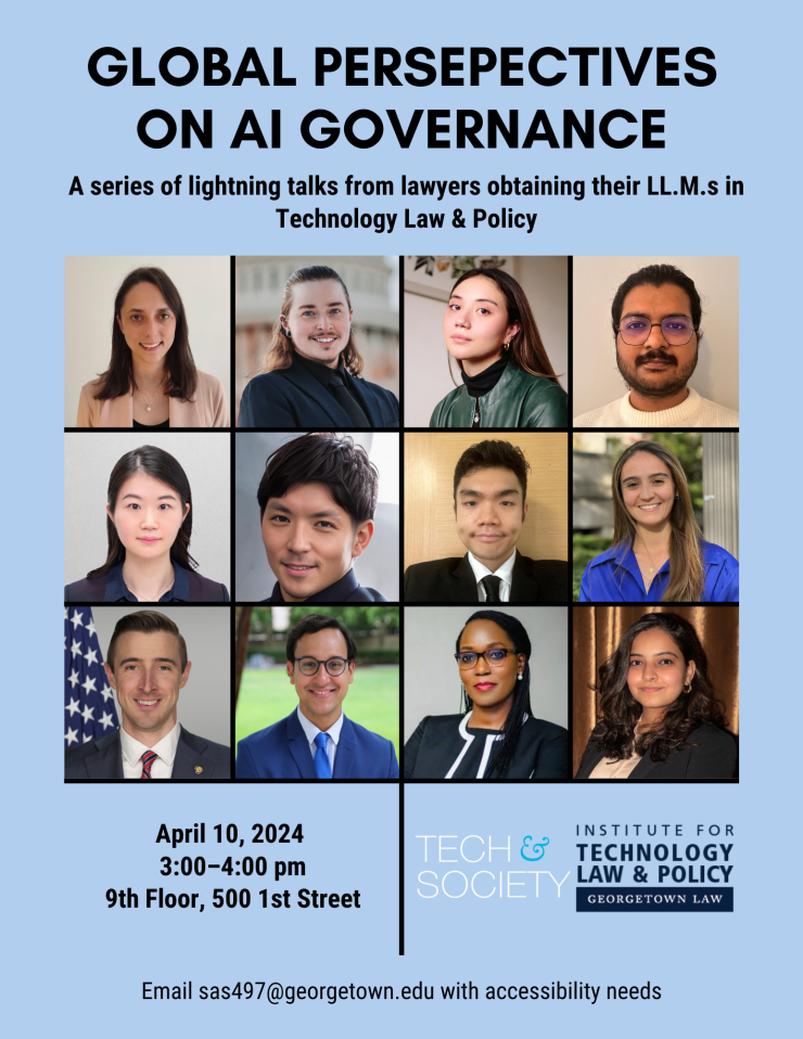 Global Perspectives on AI Governance | Institute for Technology Law & Policy | Georgetown Law