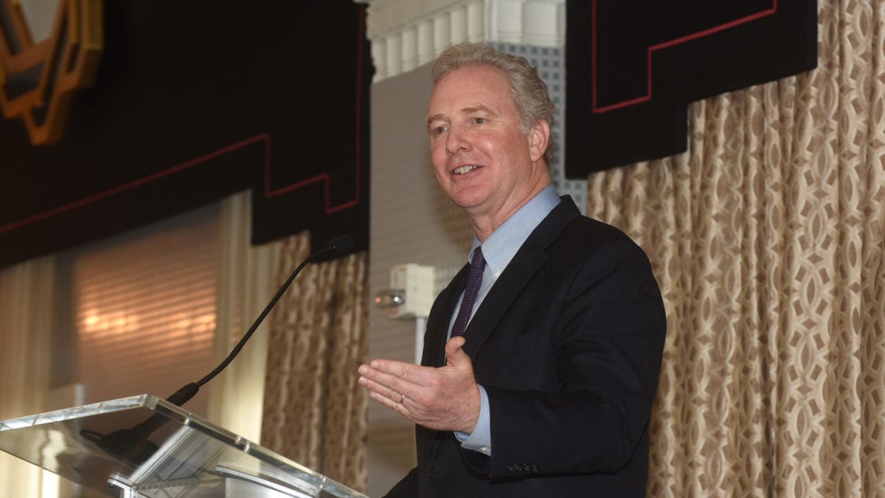 Senator Chris Van Hollen (D.-Md.)(L’90) Speaks at Luncheon for ...