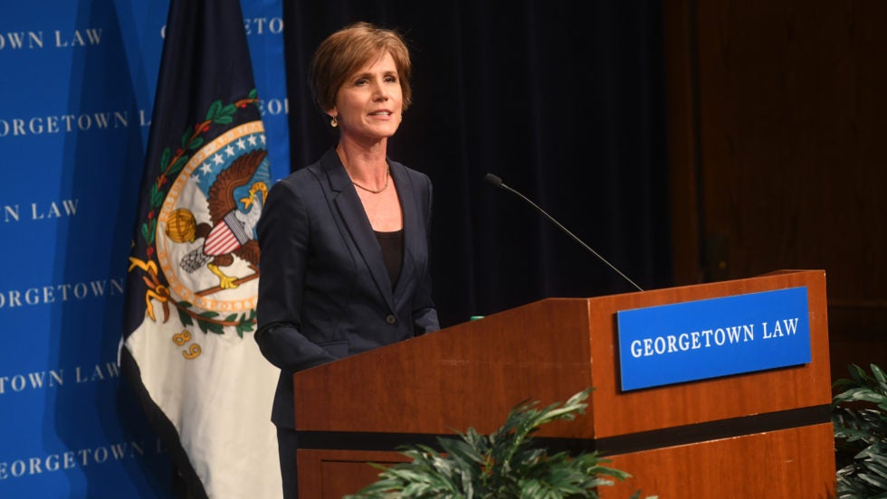 Sally Yates Hosts “Democracy in the Balance” Conference at Georgetown ...