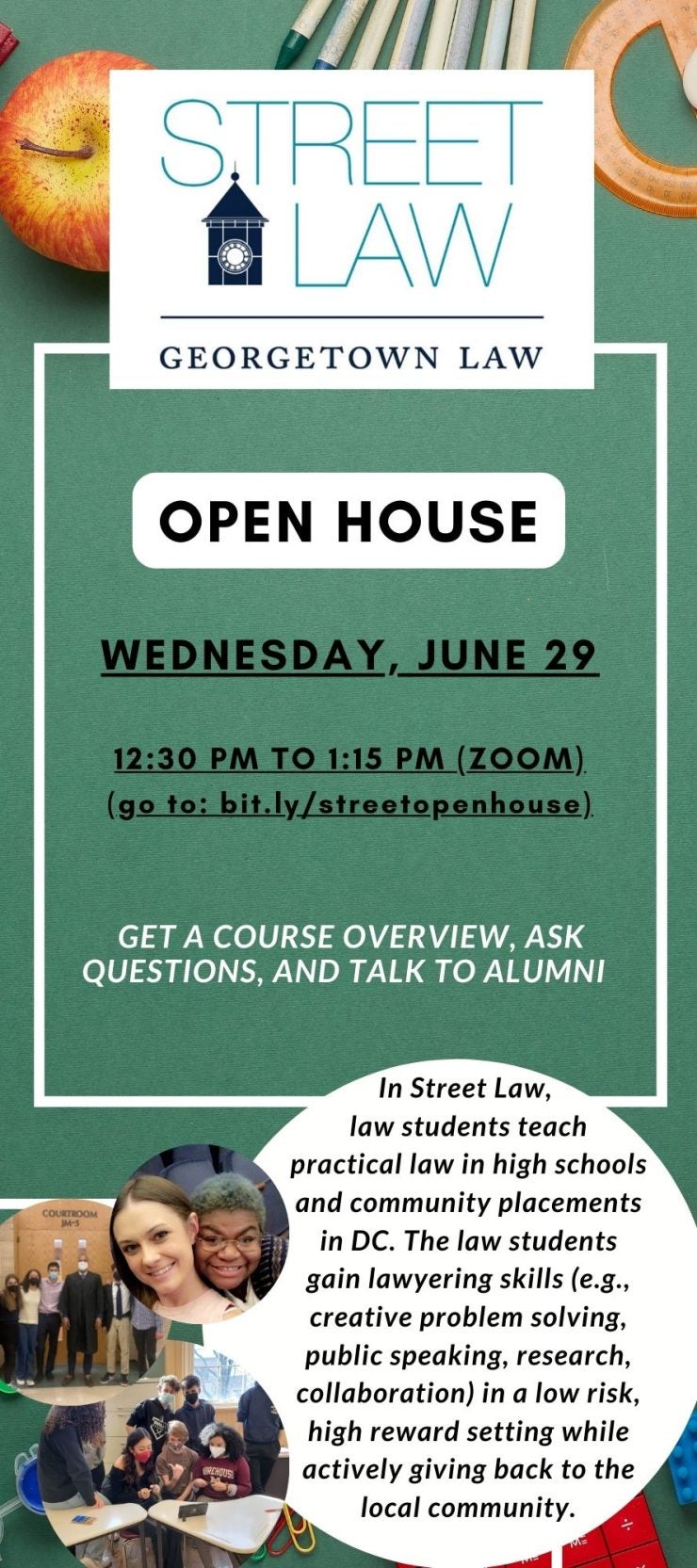 Street Law Open House | Georgetown Law