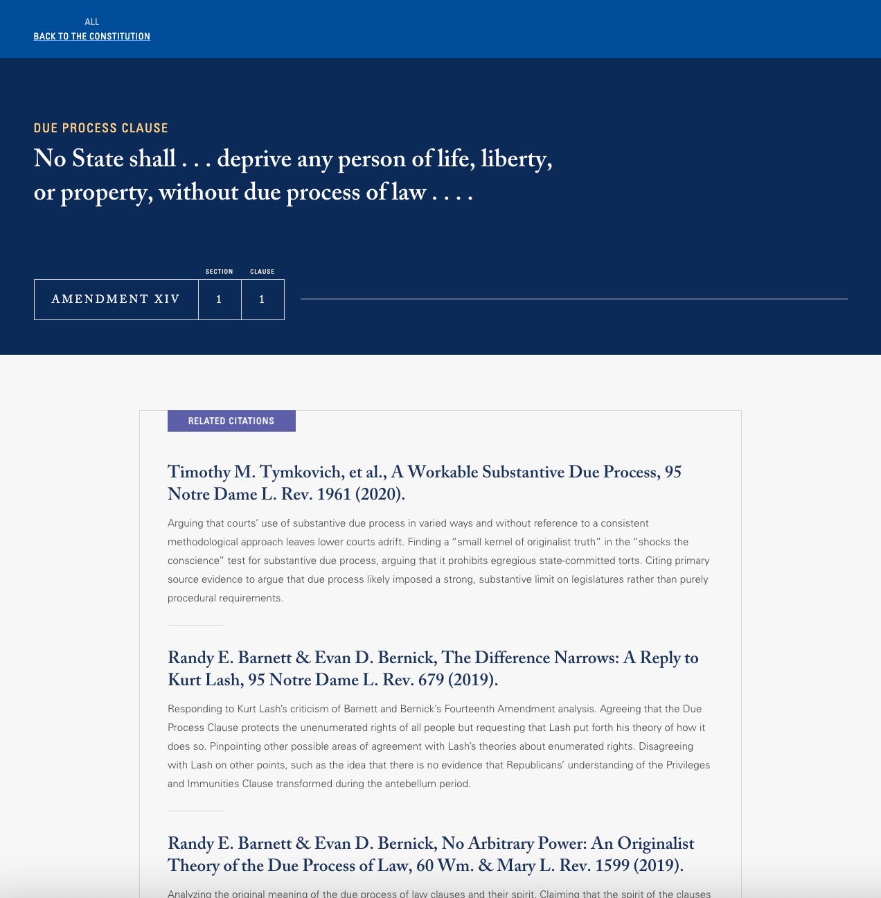 Georgetown Center for the Constitution Launches Interactive ...