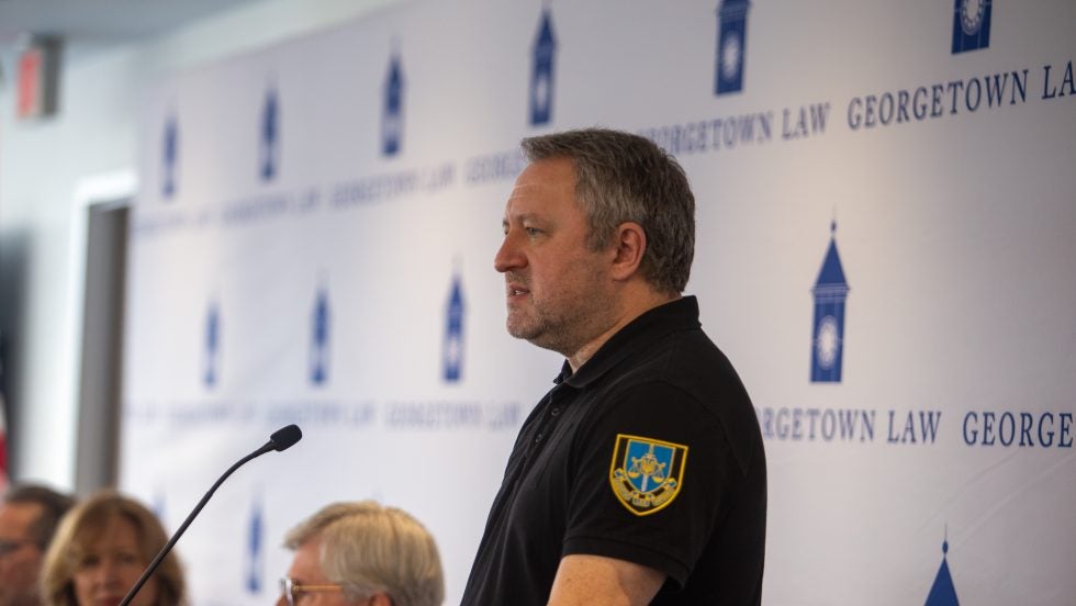 Georgetown Law Hosts Prosecutor General of Ukraine | Georgetown Law