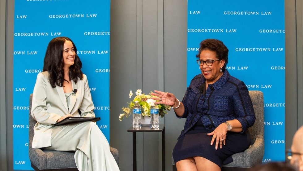 Former U.S. Attorney General Loretta Lynch Addresses Georgetown Law ...