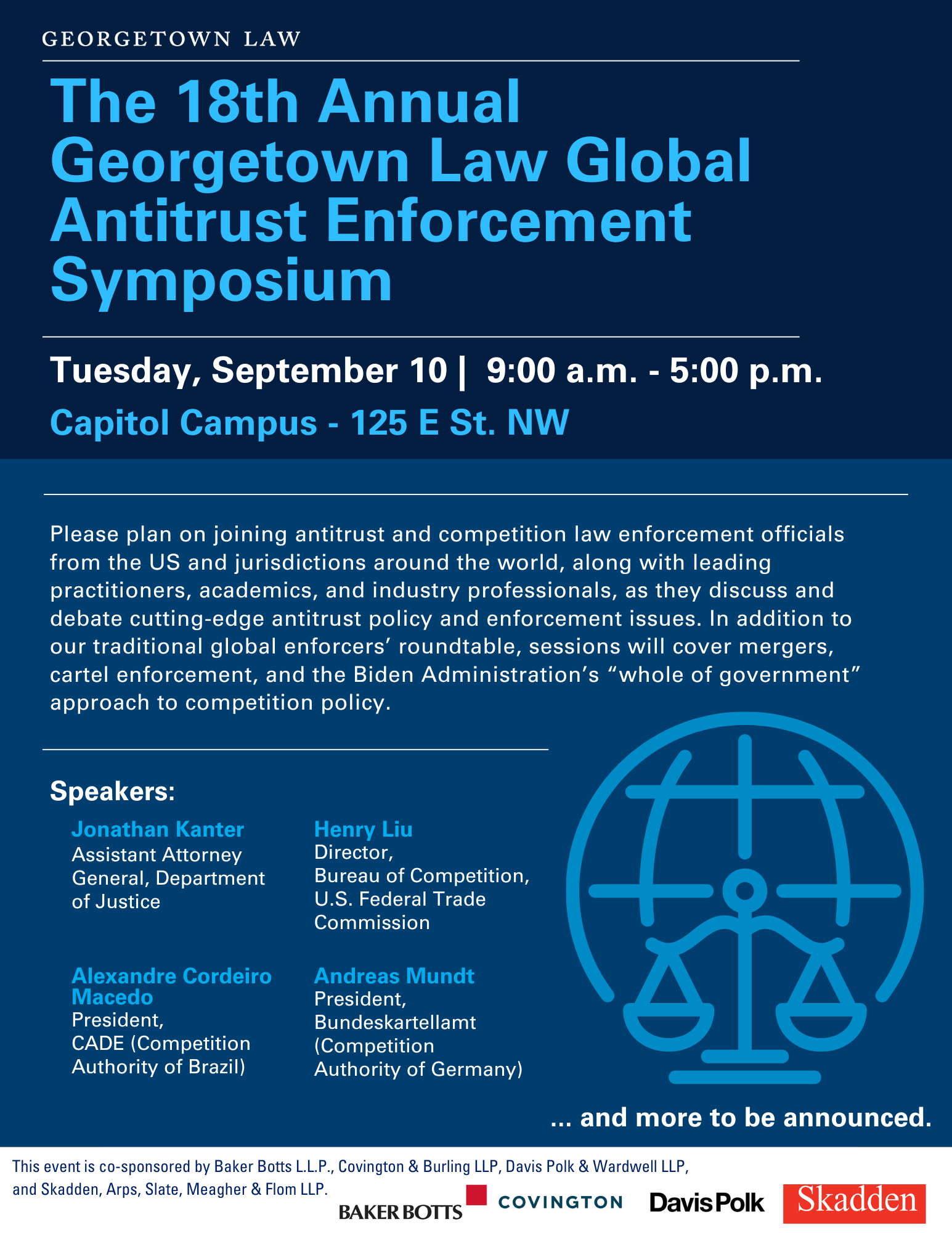 18th Annual Georgetown Law Global Antitrust Enforcement Symposium ...